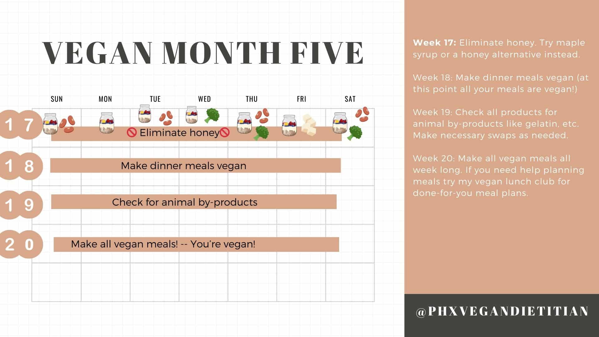 How To Become Vegan Slowly. A Month by Month Guide - Phoenix Vegan ...